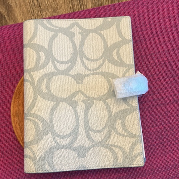 Coach | Bags | Coach Notebook Silver Ice Blue Sketch New | Poshmark